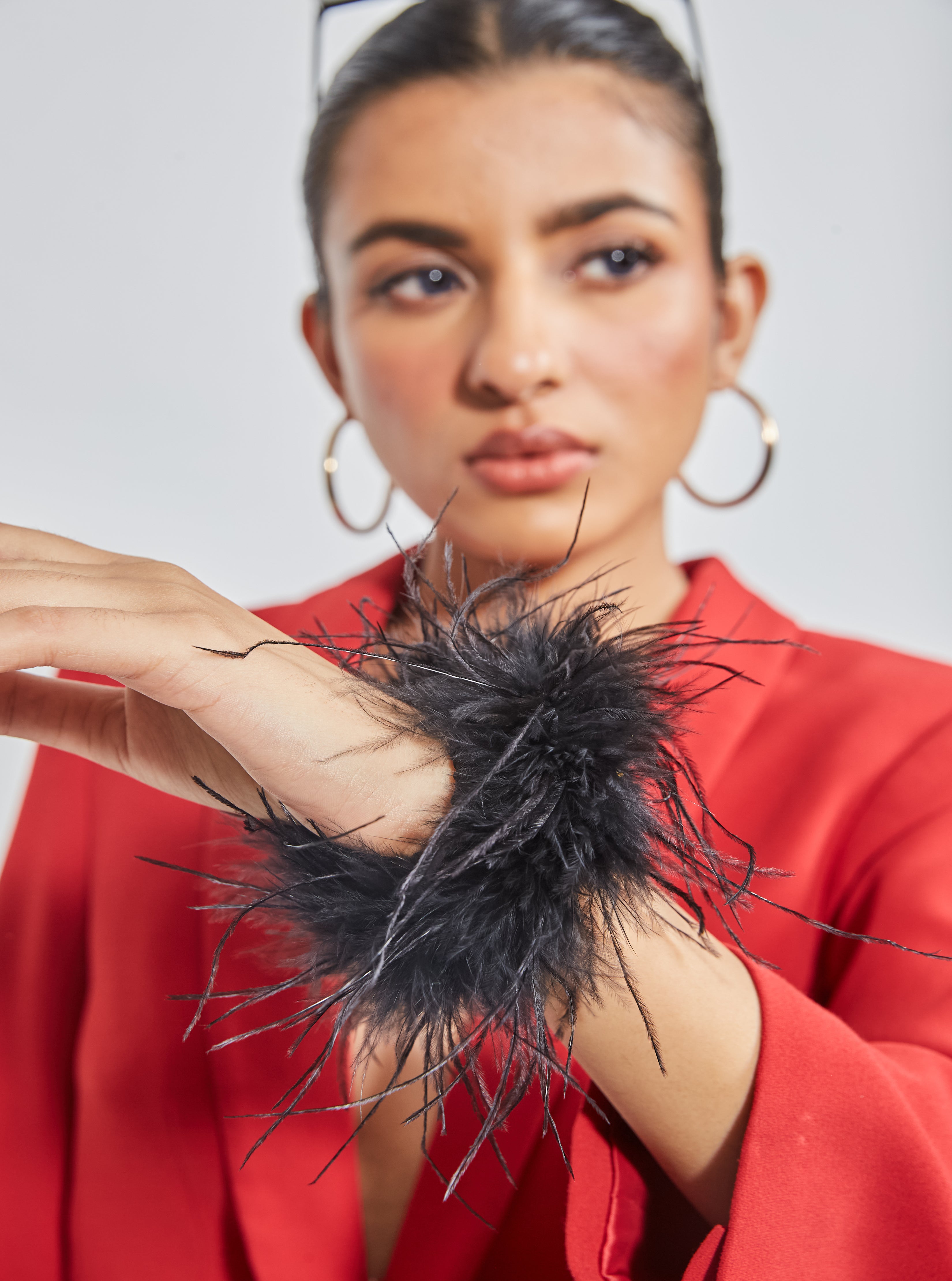 Feather Cuffs Black – Heart Up My Sleeves